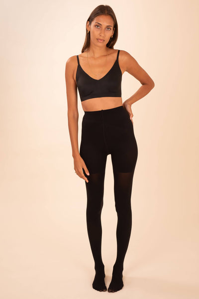 Opaque Contour Tights • Sexy Italian Lingerie • Made In Italy Darkest Fox